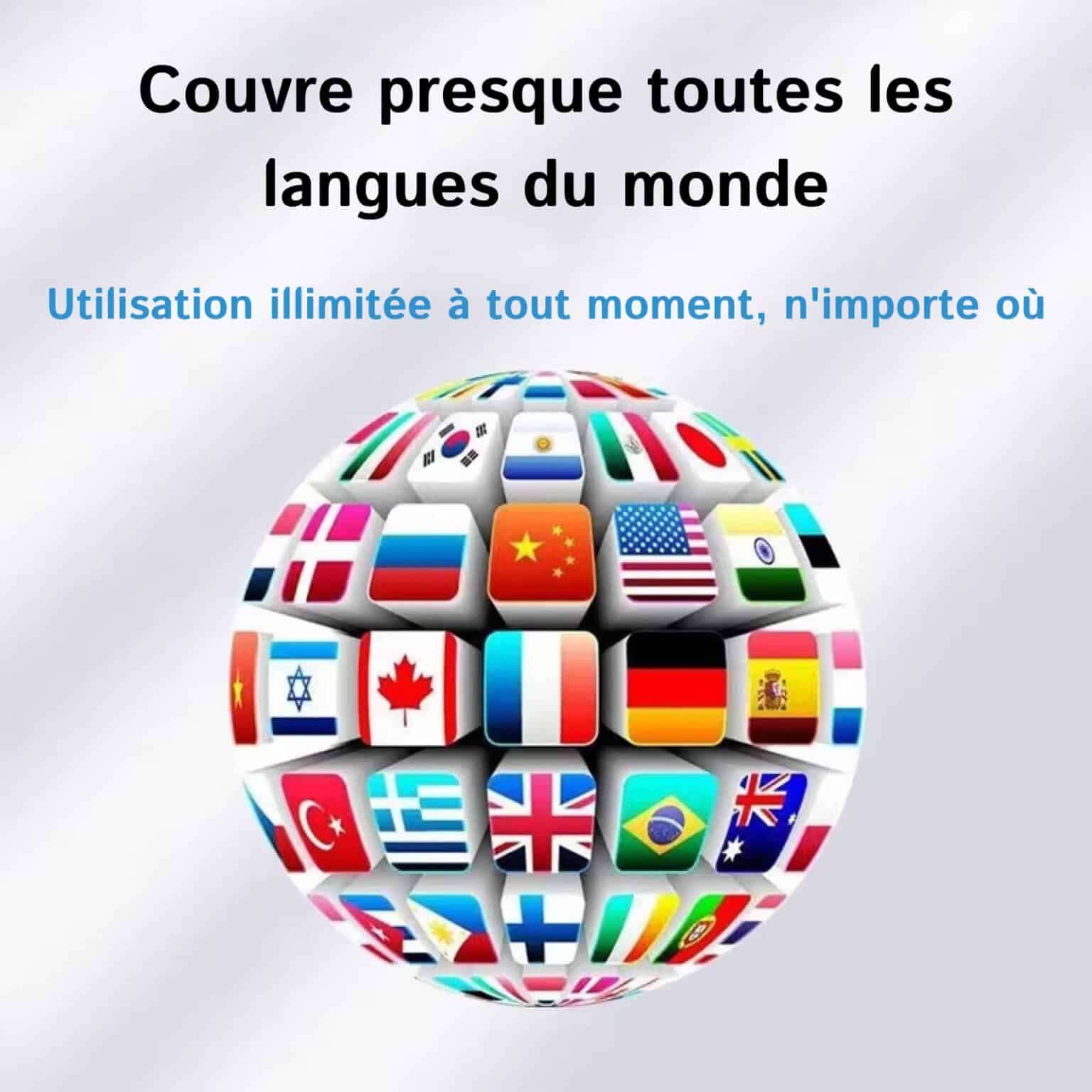Écouteurs Traducteurs GlotBud v2 : Traduction Instantanée en 144 Langues